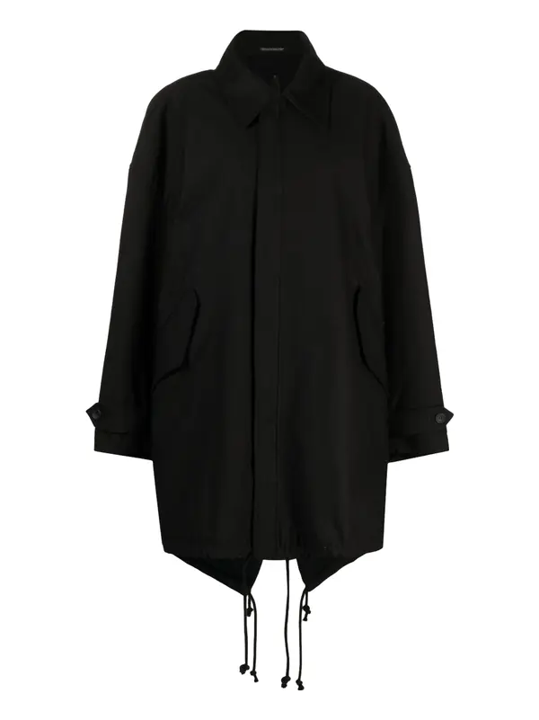 Yohji Yamamoto Military Backside Mods Coat - Black