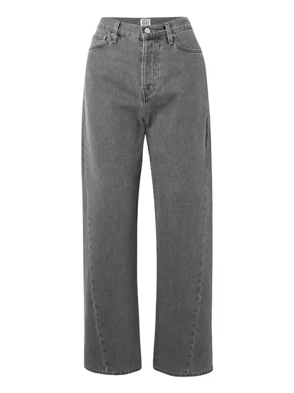 TOTEME High-rise Straight-leg Jeans - Gray