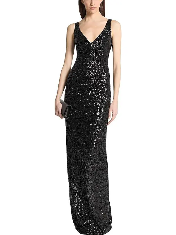 Michael Kors Sequin Gown - Black
