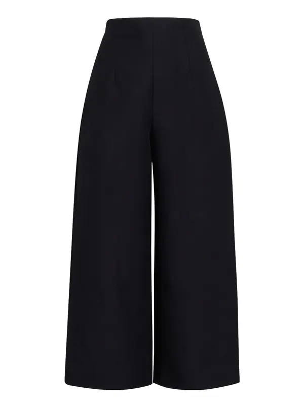 Marni High-waisted Cropped Trousers - Black