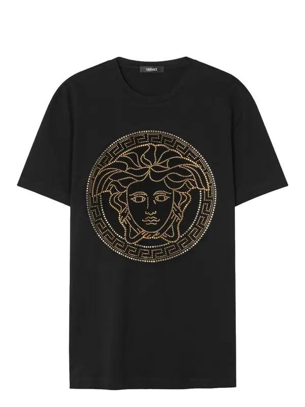 Versace Medusa Head Cotton T-shirt - Black