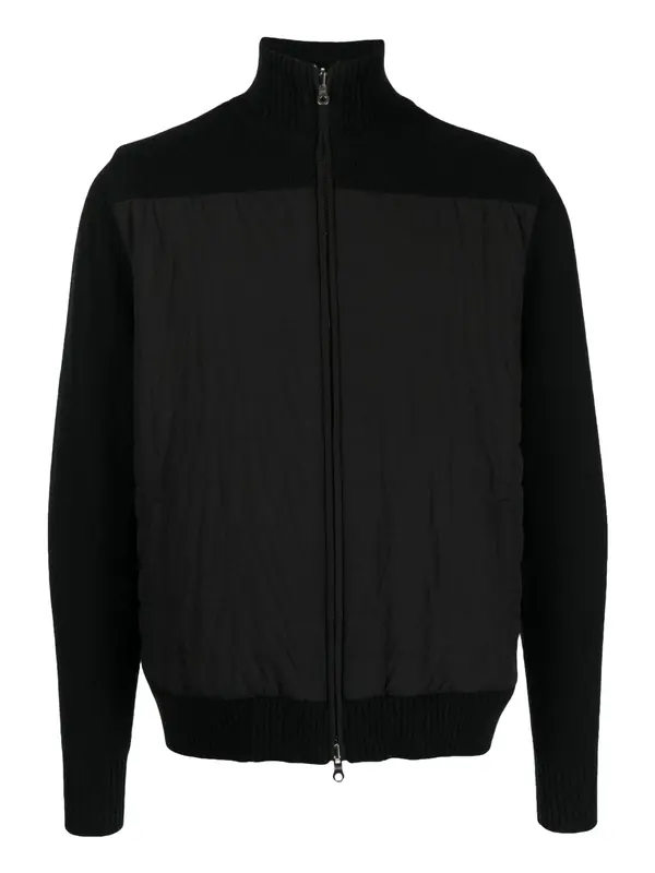 N.peal Quilted Long-sleeved Cashmere Jacket - Black