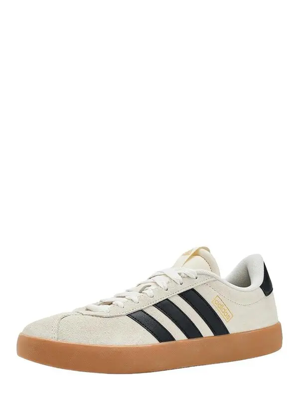 Adidas Vl Court 3.0 Classic Shoes Preloved Teal/clear /gold Metallic - Bone