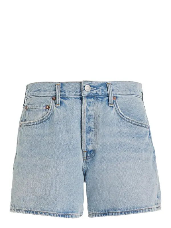 AGOLDE Parker Long Denim Shorts - Light Wash