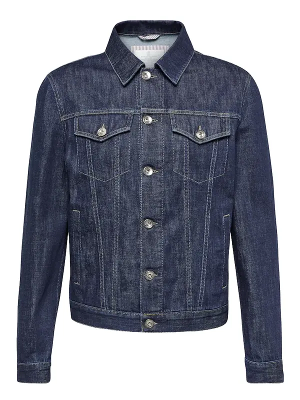 Brunello Cucinelli Denim Trucker Jacket - Blue