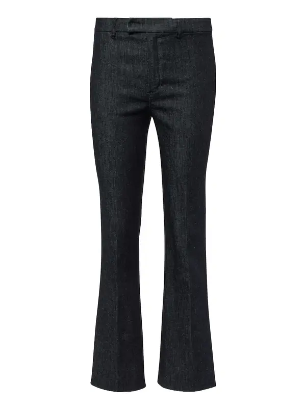 Max Mara Alan Cropped Flared Jeans - Blue
