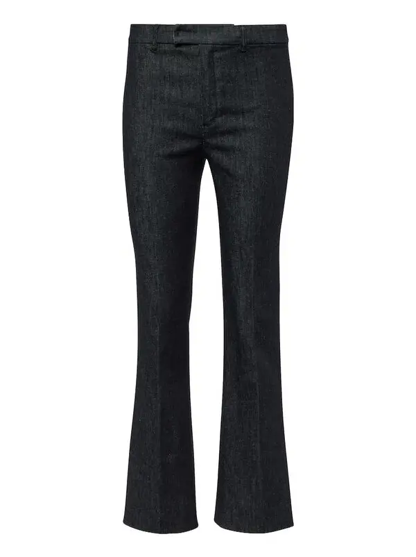Max Mara Alan Cropped Flared Jeans - Blue