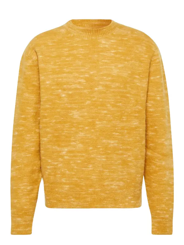 THE ELDER STATESMAN Jasper Cashmere And Mohair-blend Sweater - Yellow