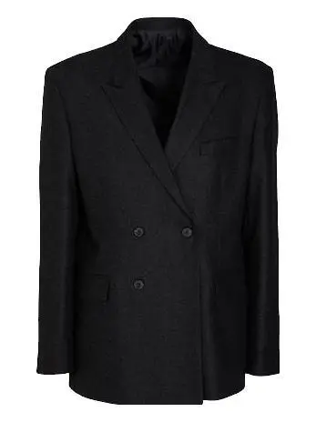 8 BY YOOX Wool Double Breasted Regular Blazer Blazer Size Virgin Wool, Elastane - Charcoal