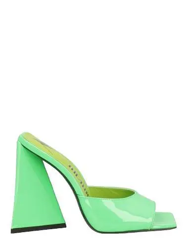 Attico Soft Leather Sandals - Green
