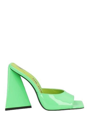 Attico Soft Leather Sandals - Green