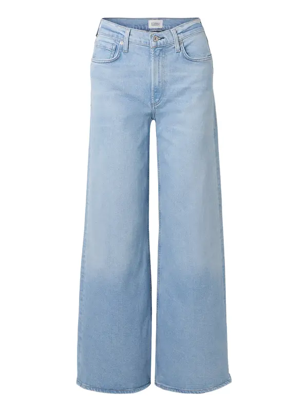 Citizens Of Humanity Loli Mid-rise Wide-leg Jeans - Blue