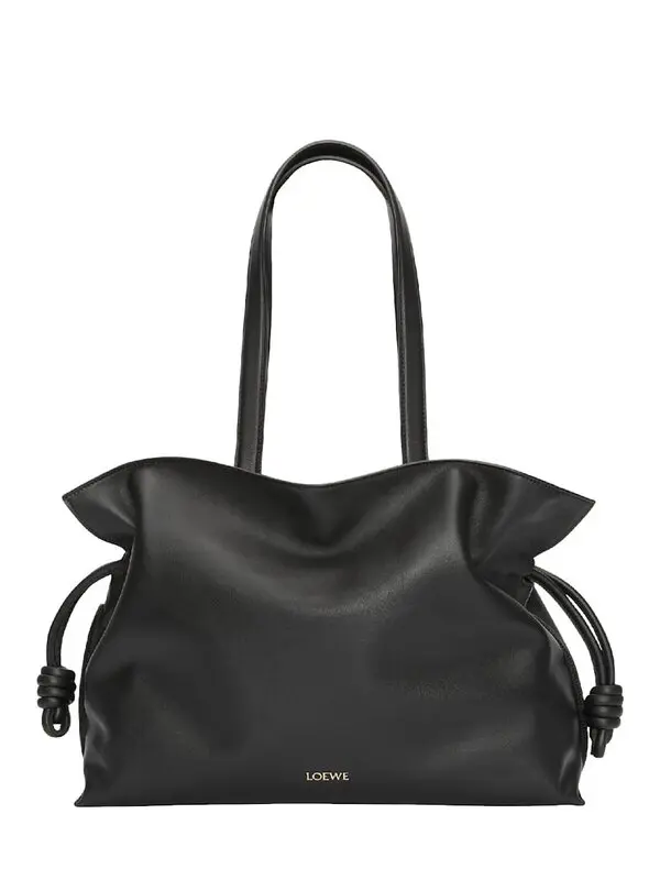 Loewe Flamenco Large Napa Leather Bag - Black