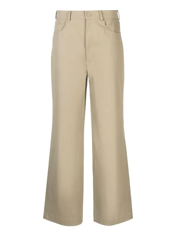Nanushka Josine Twill Cotton Trousers - Neutrals