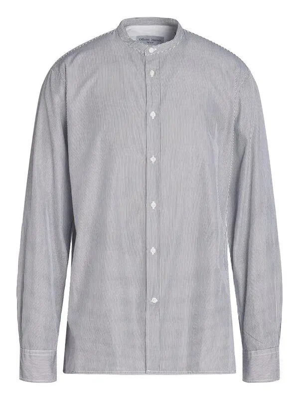 Officine Générale Gaston Pinstriped Cottonpoplin Shirt - Black
