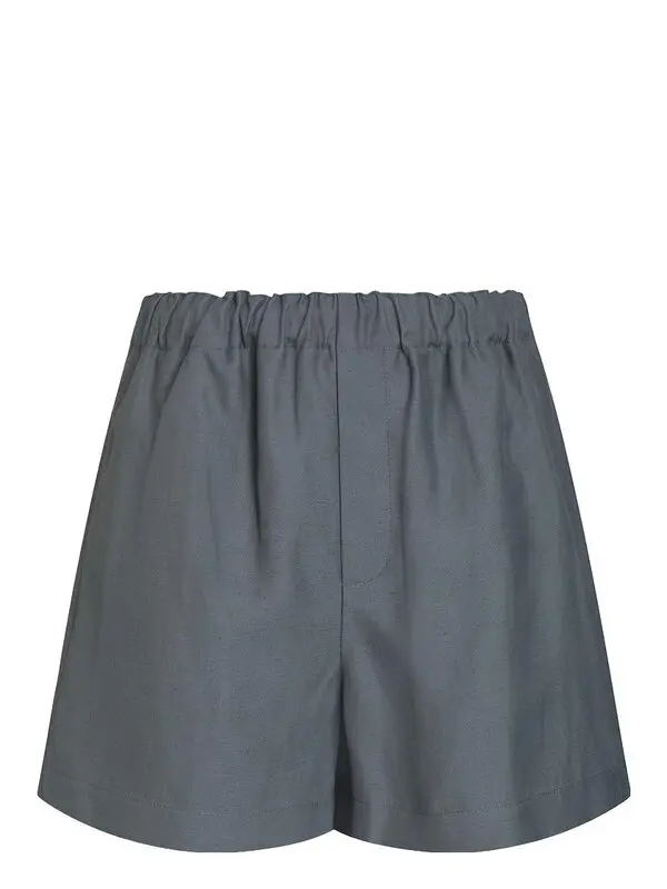 Loulou De Saison Seto Twill Shorts - Anthracite