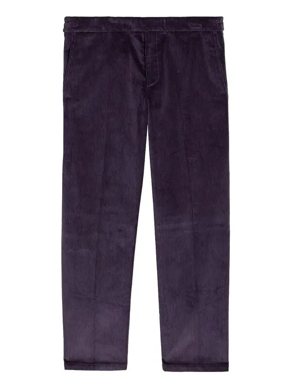 Dunhill Wool Corduroy Drawstring Pants - Grape