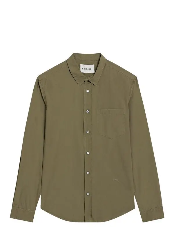 FRAME Cottonpoplin Shirt - Army Green