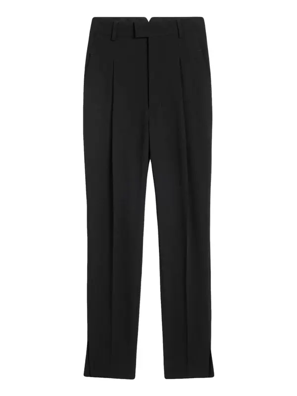 Ami High-waist Tapered Trousers - Black