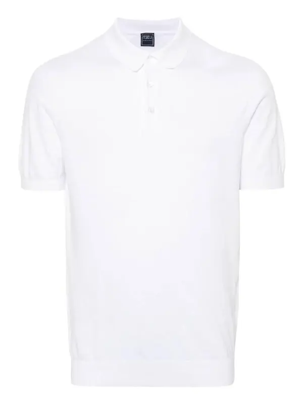 Fedeli Sportman Cotton Polo Shirt - White