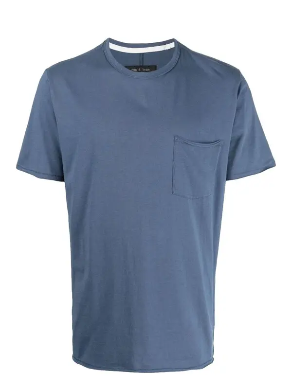 Rag & Bone Miles Cotton T-shirt - Blue