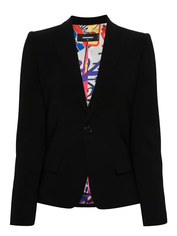 Dsquared2 24/7 Single-breasted Blazer - Black