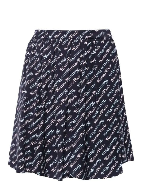 Kenzo X Verdy Flared Miniskirt - Blue