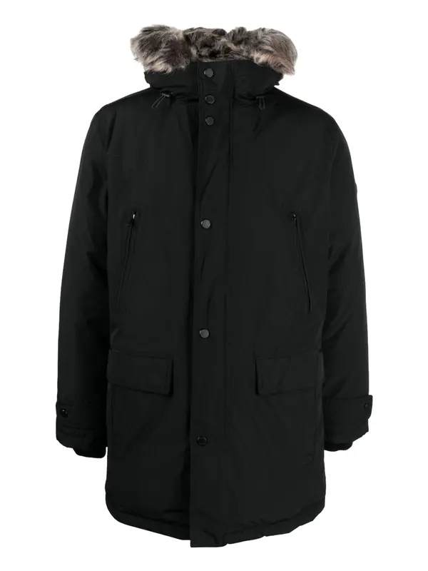 Michael Kors Faux Fur-trim Parka - Black