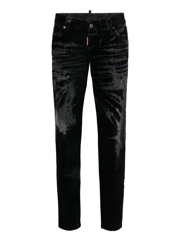 Dsquared2 Jennifer Low-rise Skinny Jeans - Black