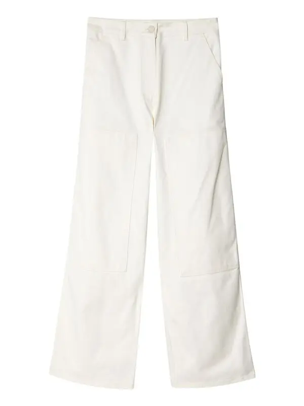 Cecilie Bahnsen Double-knee Straight-leg Trousers - White
