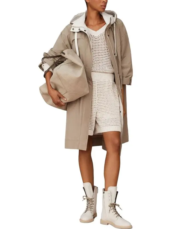 Brunello Cucinelli Drawstring-hood Parka - Neutrals
