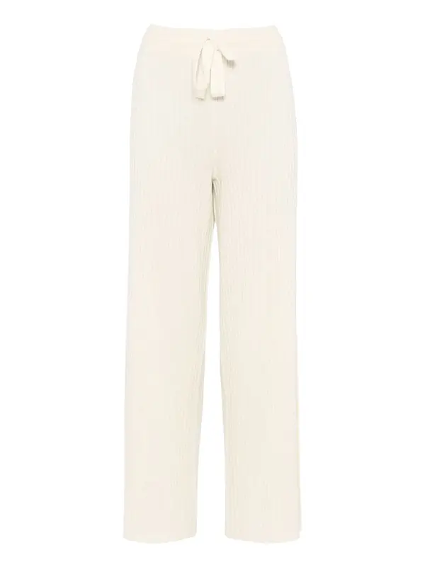 ERES Rieur Ribbed-knit Trousers - White