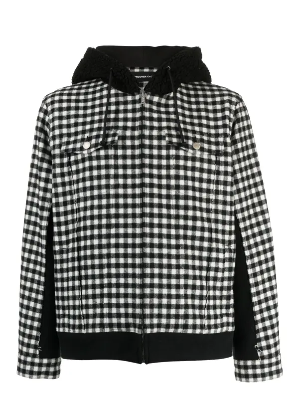 UNDERCOVERISM Check-print Hooded Jacket - Black