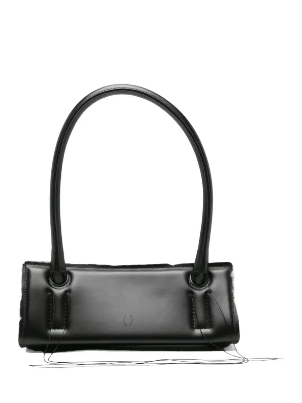 DENTRO Radar Leather Shoulder Bag - Black
