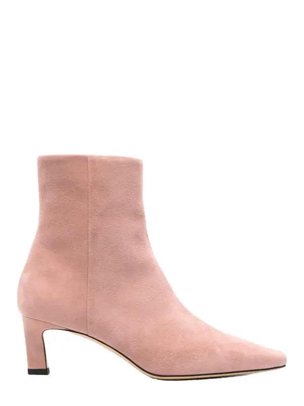 SCAROSSO Kitty 50mm Ankle Boots - Pink