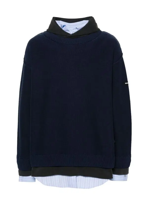Balenciaga Layered Jumper - Blue