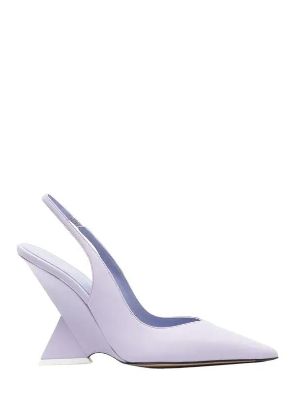 Attico Cheope 105mm Slingback Pumps - Purple