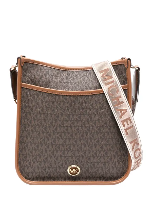 Michael Kors Logo-print Crossbody Bag - Brown