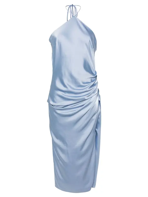 Simkhai Hansel Halterneck Midi Dress - Blue