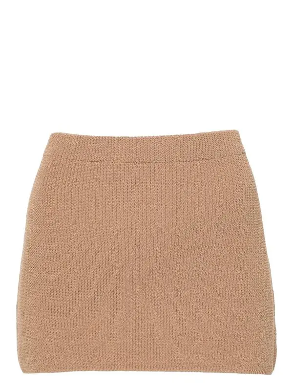 AYA MUSE Agos Knitted Miniskirt - Brown