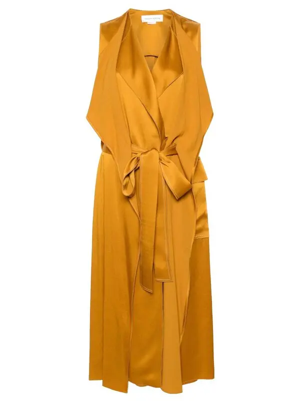 Victoria Beckham Layered Trench Dress - Brown