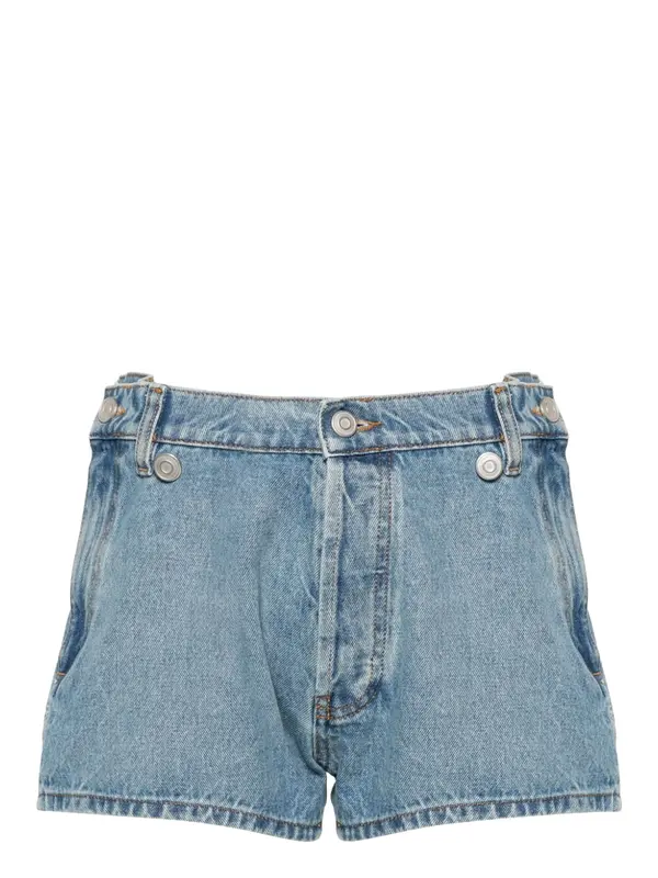 Coperni Mid-rise Denim Shorts - Blue