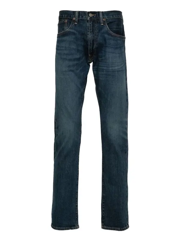 Polo Ralph Lauren Varick Low-rise Tapered Jeans - Blue