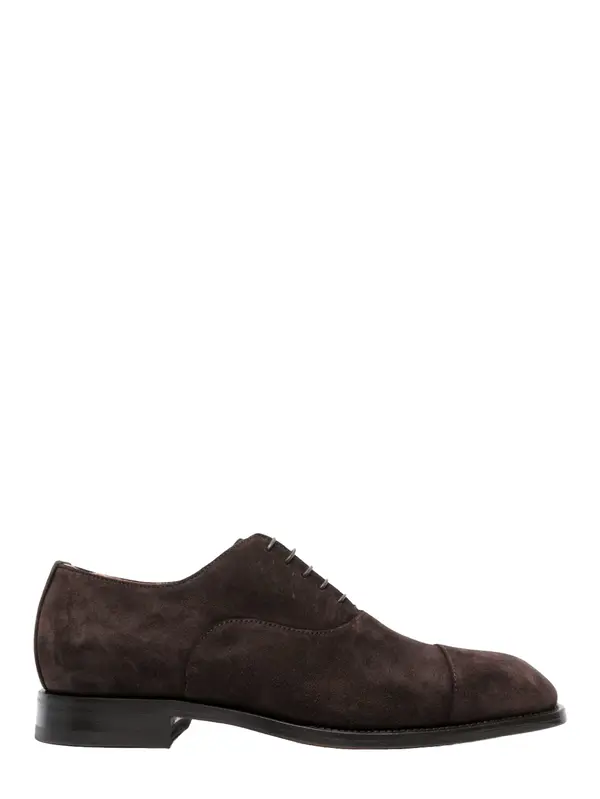 SCAROSSO Salvatore Suede Oxford Shoes - Brown