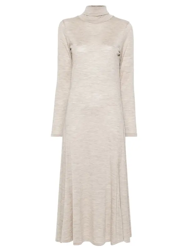 Polo Ralph Lauren Mélange-effect Maxi Dress - Neutrals