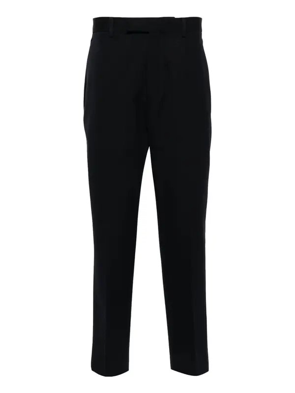 Zegna Tapered Tailored Trousers - Blue