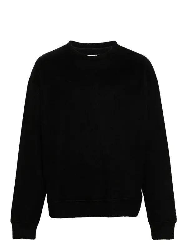 JIL SANDER Crew-neck Brushed Jumper - Black