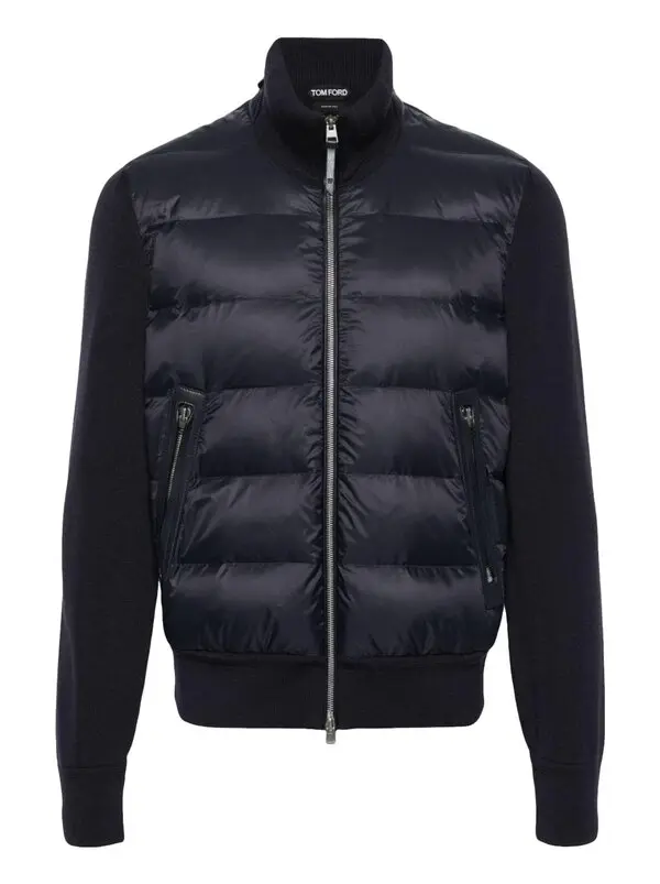 TOM FORD Quilted Padded Jacket - Blue