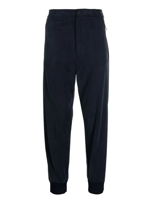 Giorgio Armani Jersey Tapered Track Pants - Blue