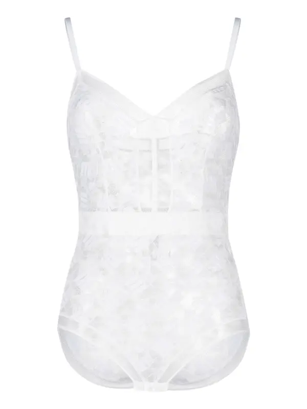 ERES Flocon Lace Bodysuit - White